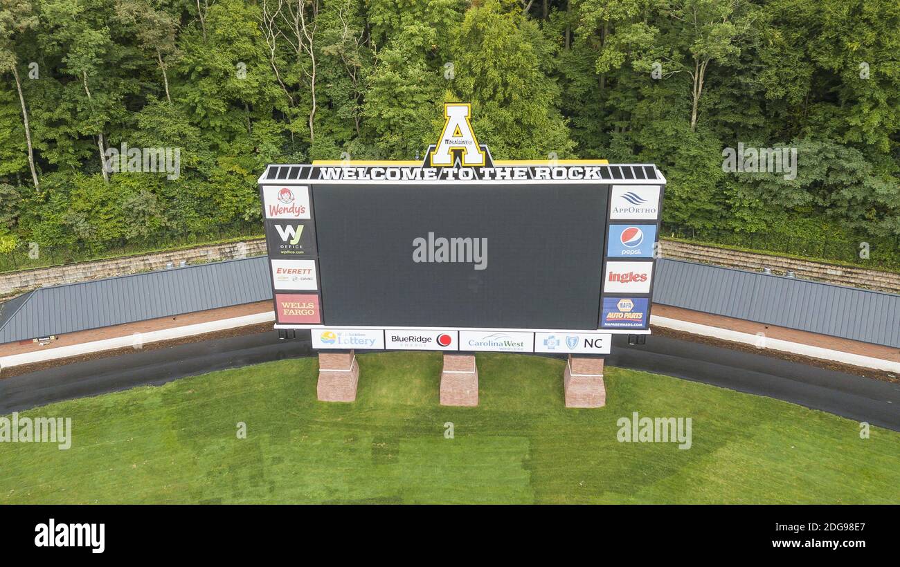 Aerial View Of Kidd Brewer Stadium On The Grounds Of Appalachian State ...