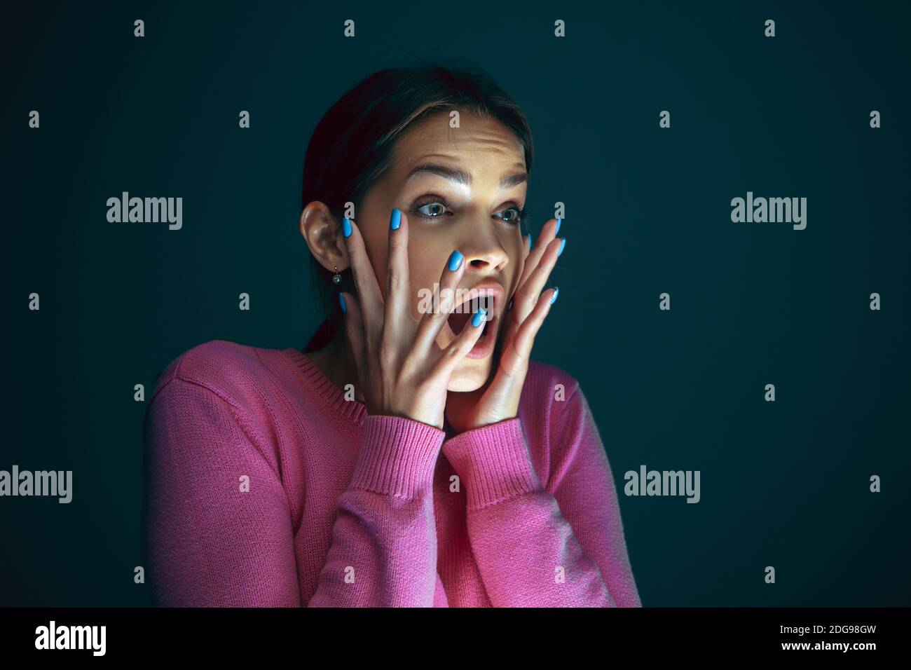 Woman Scared Face