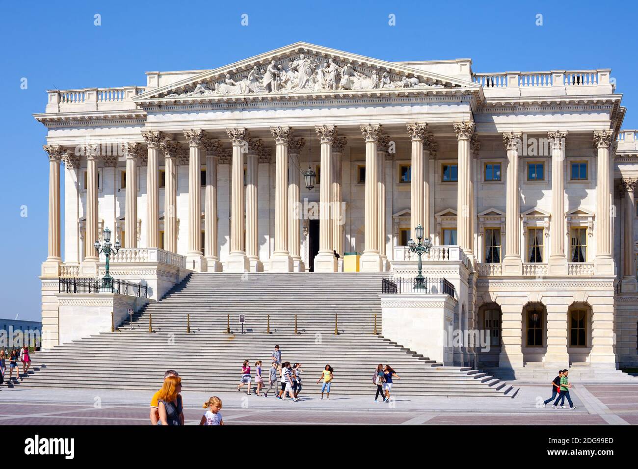 Washington D.C., United States - Tourist visiting the U.S. Capitol ...