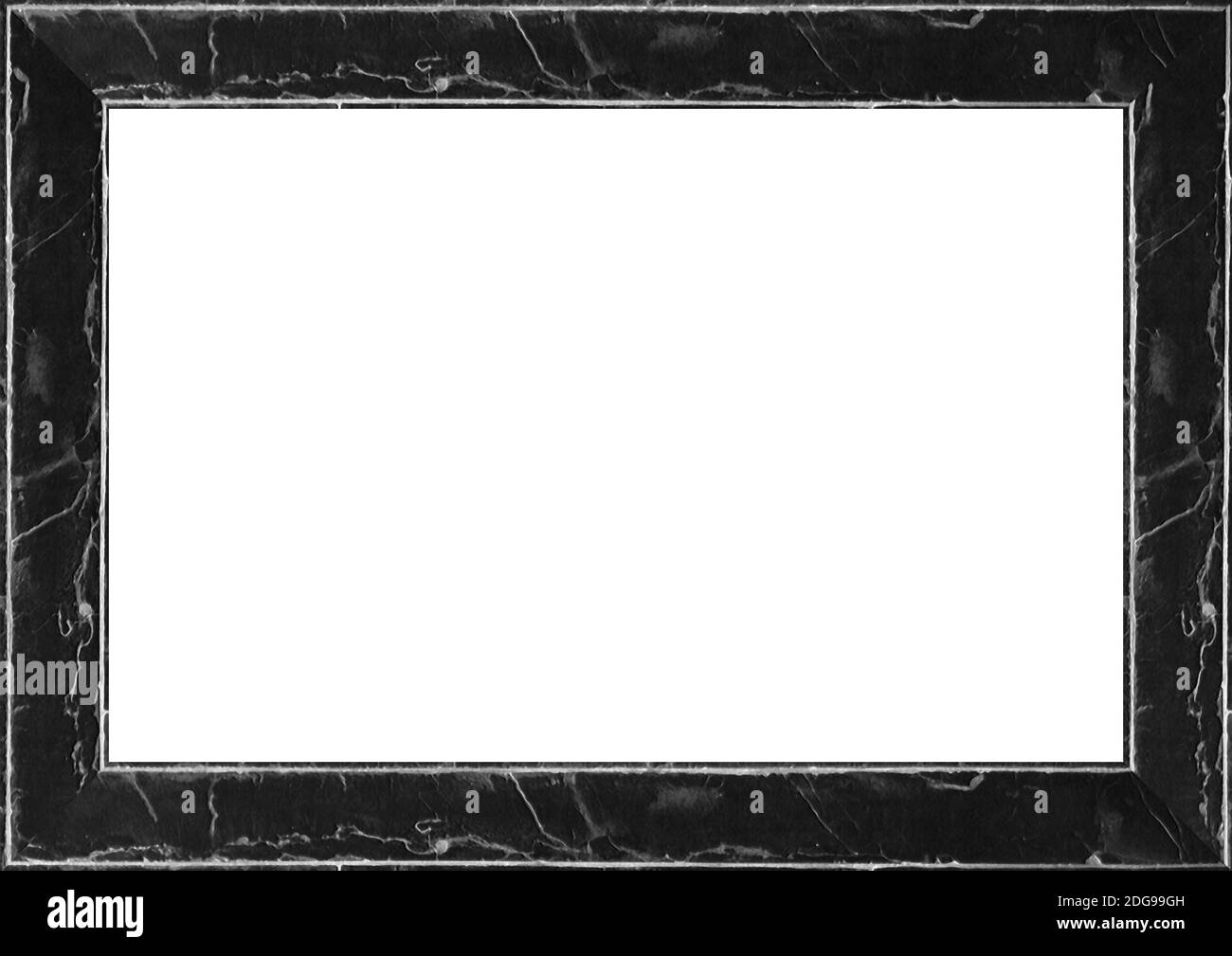 White Frame with Decorated Borders Stock Photo - Alamy