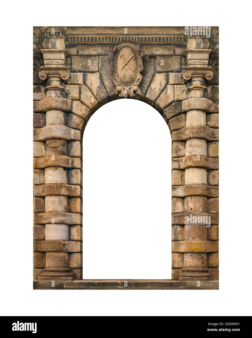 Medieval Style House Door Isolated Stock Photo - Alamy