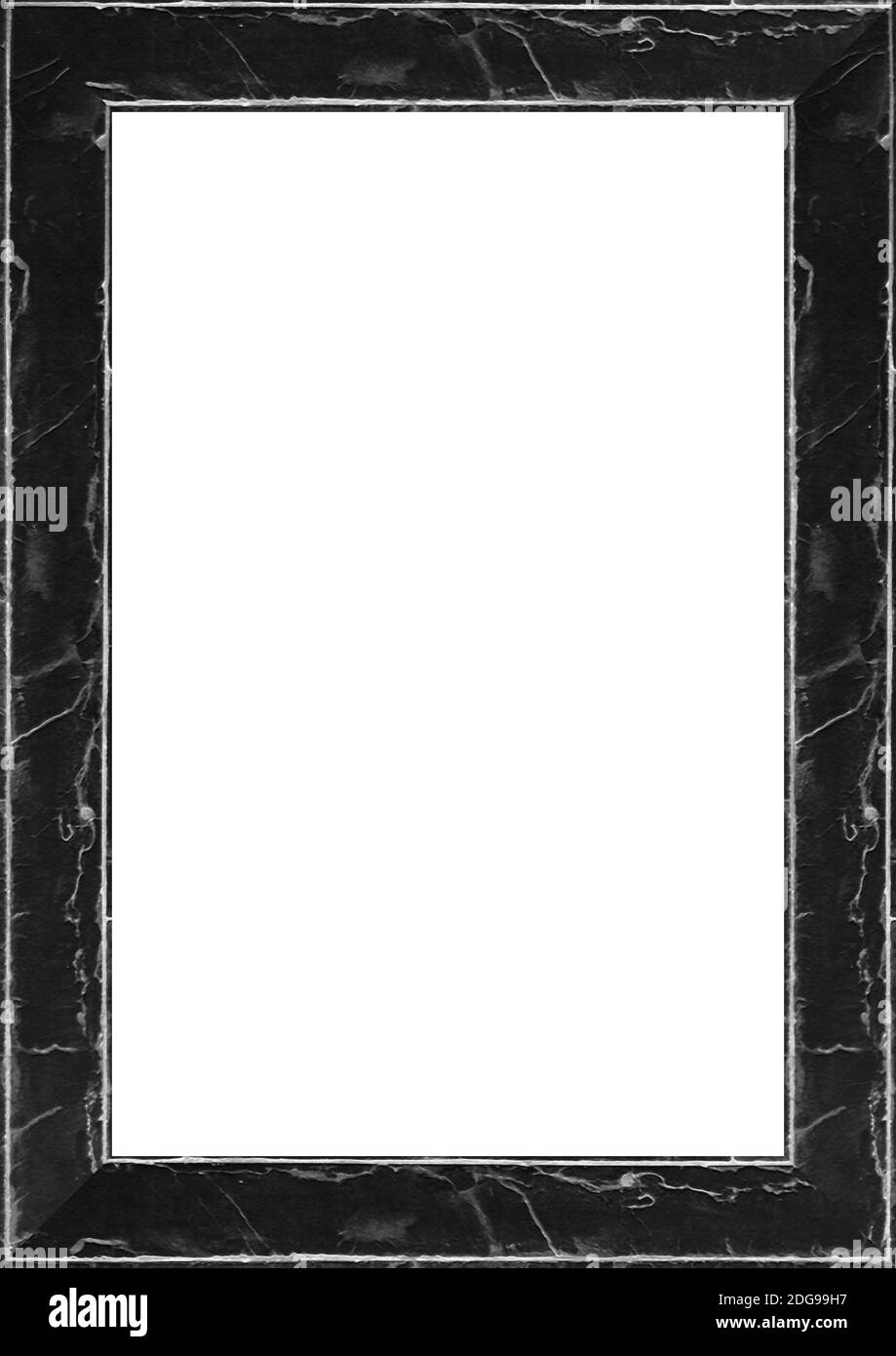 White Frame with Decorated Borders Stock Photo - Alamy