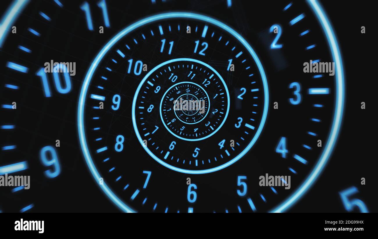 Spiral clock infinite hi-res stock photography and images - Alamy