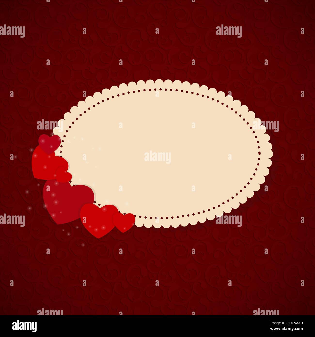 A fancy beautiful Poster Card with place for text. Illustration Stock ...