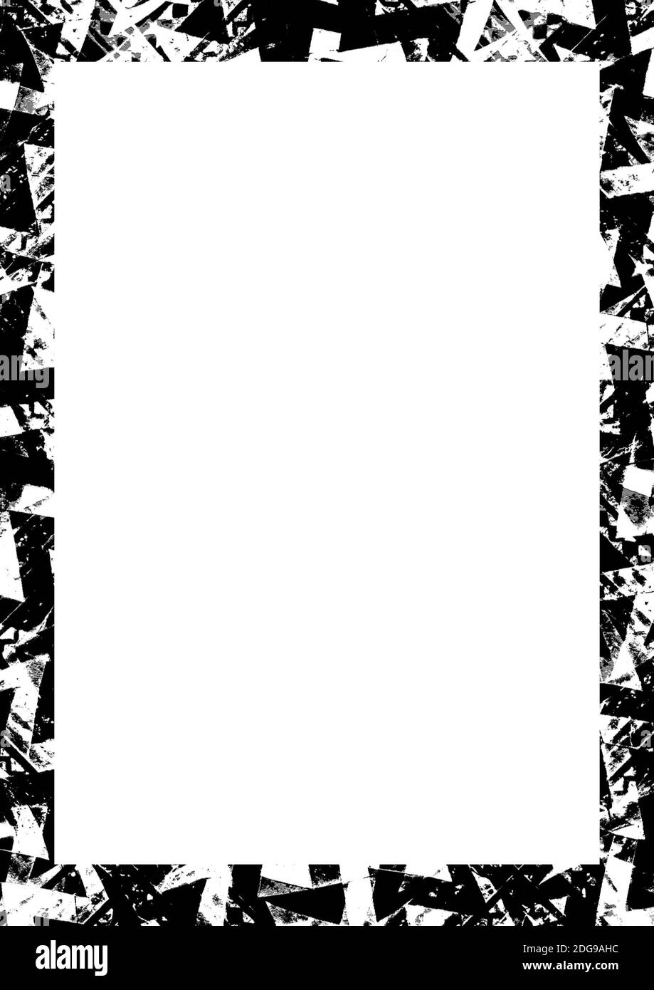 White Frame with Decorated Borders Stock Photo - Alamy