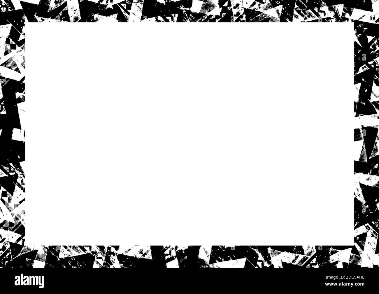 White Frame with Decorated Borders Stock Photo - Alamy