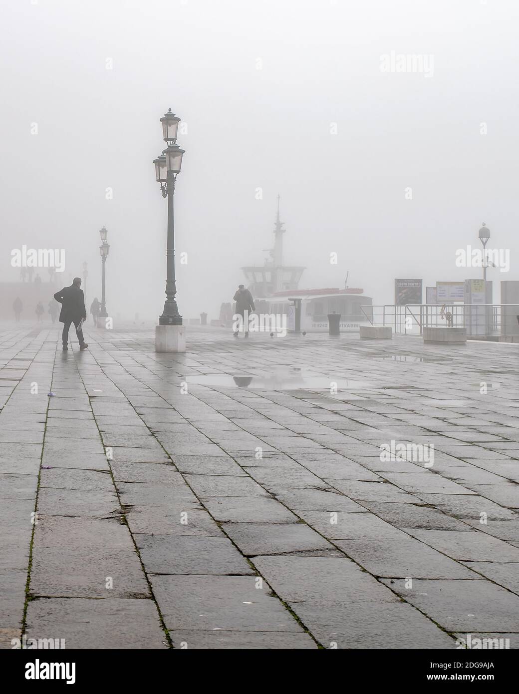 Fog Winter Urban Scene, Venice, Italy Stock Photo - Alamy