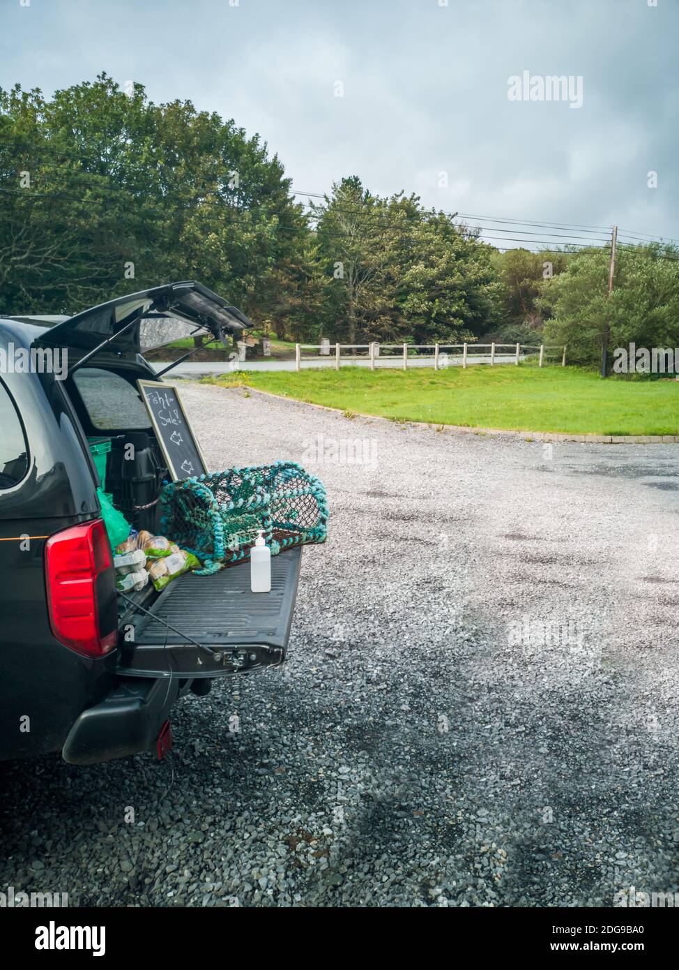 Fresh fish open car boot sale concept in Ireland Stock Photo - Alamy