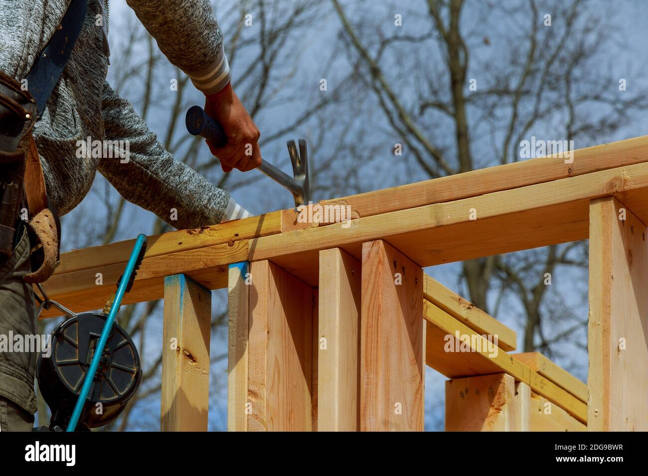 Timber frame wall construction hi-res stock photography and images - Alamy