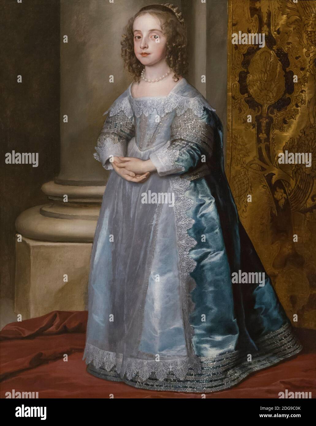 Princess Mary, daughter of Charles I, Anthony van Dyck, circa 1637 ...