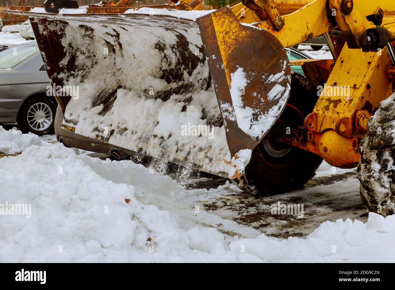 Cleaning streets after snow hi-res stock photography and images - Alamy