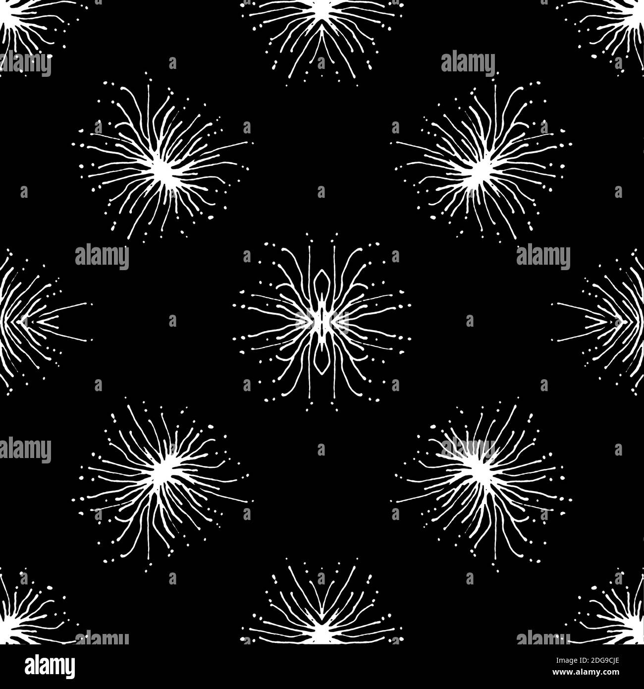 Radial Shapes Draw Motif Seamless Pattern Stock Photo - Alamy