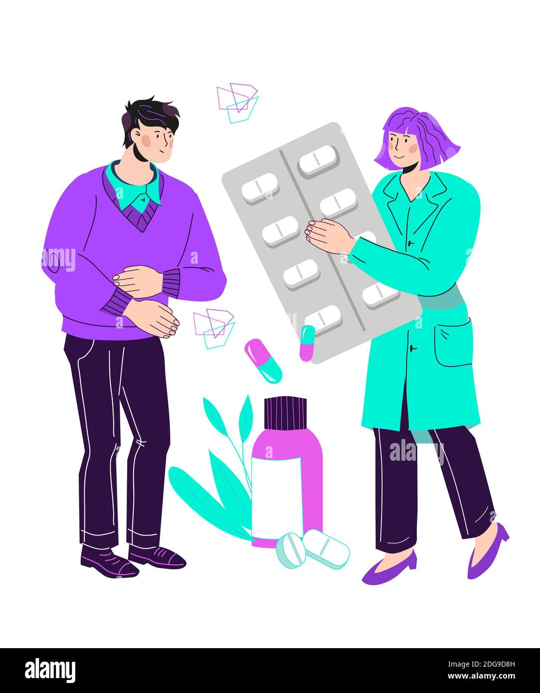 Diseases cartoon hi-res stock photography and images - Alamy