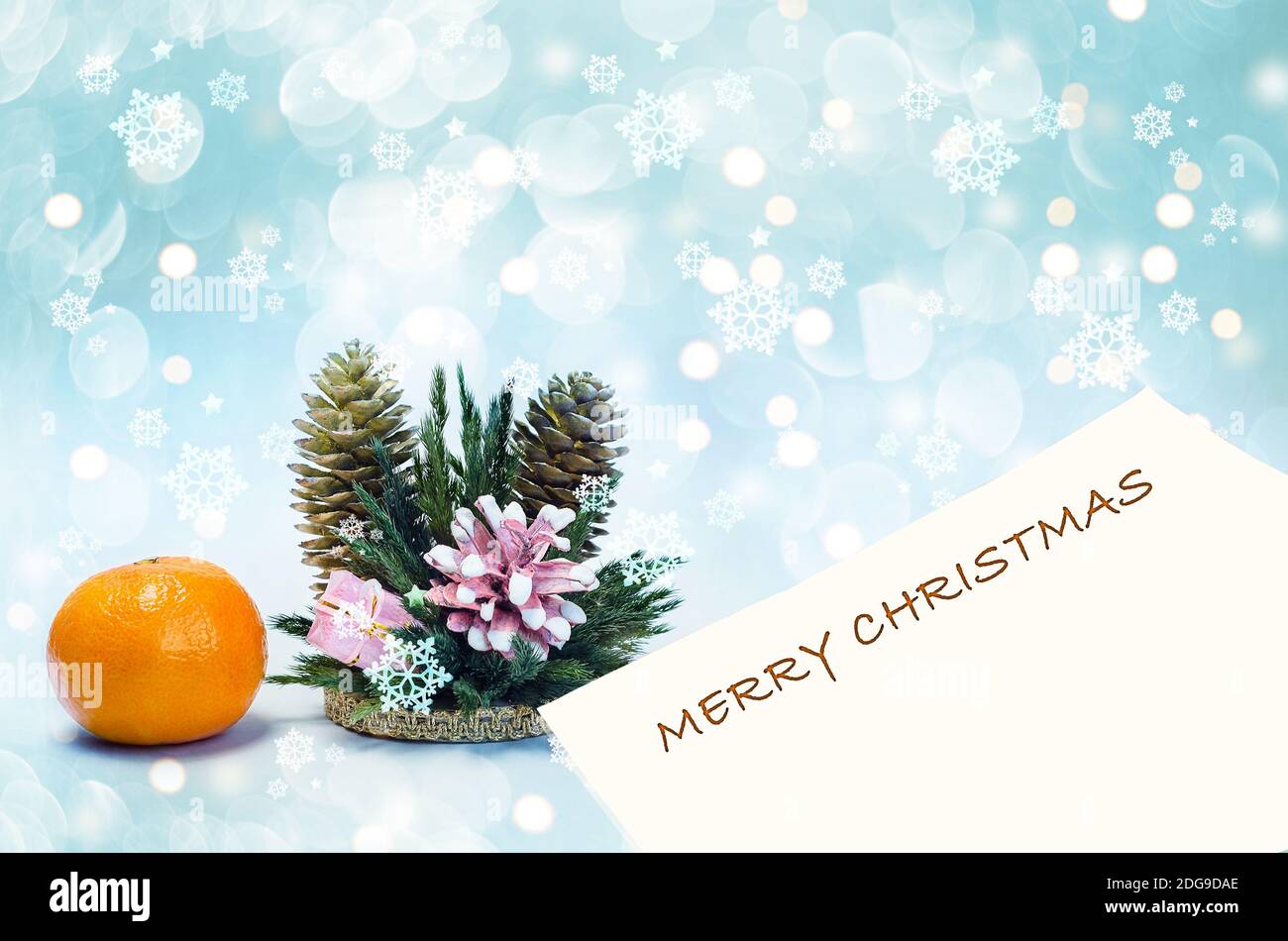 Christmas background with greetings and space for text Stock Photo - Alamy