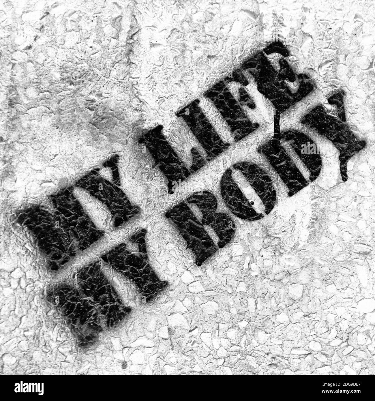 The old wall and the write of my life my body Stock Photo - Alamy