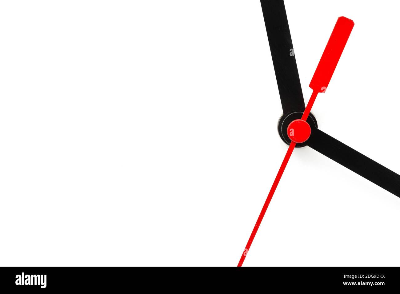 Clock in the white background Stock Photo - Alamy