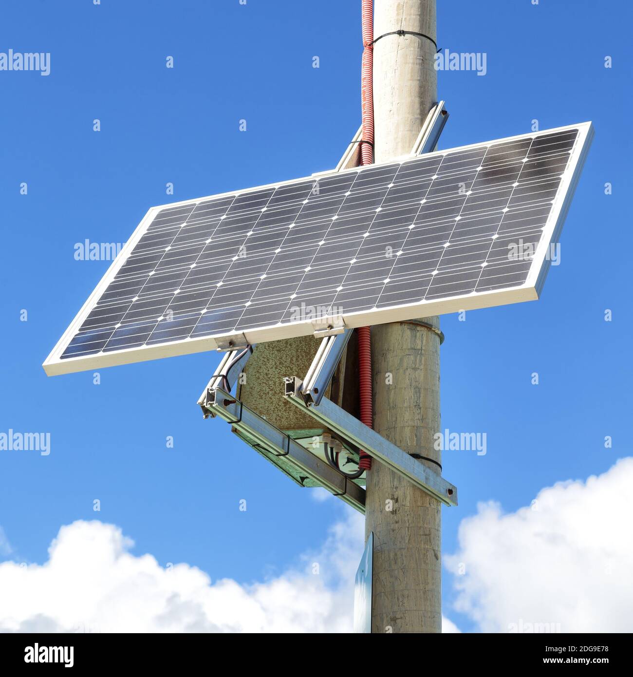 Solar cell and cloud Stock Photo - Alamy