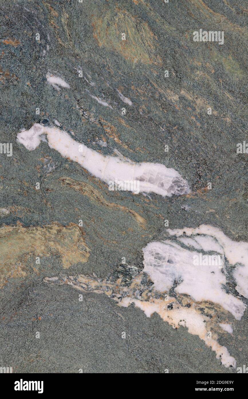 Greenschist, metamorphic rock Stock Photo - Alamy