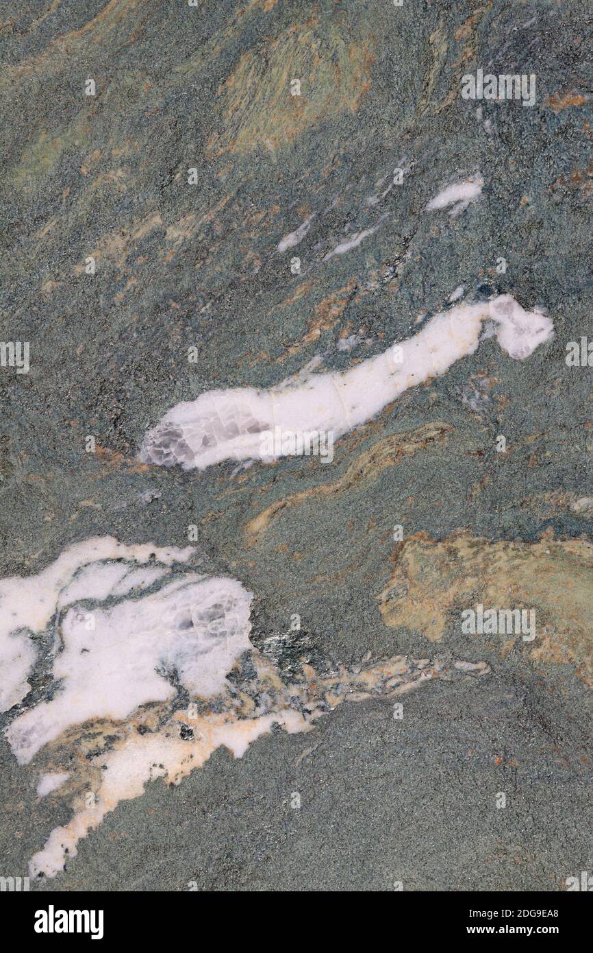 Greenschist, metamorphic rock Stock Photo - Alamy
