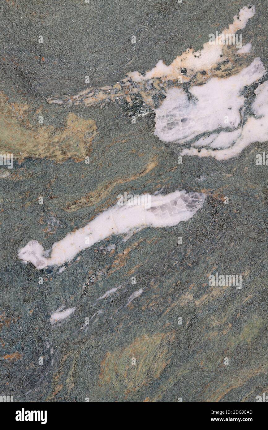 Greenschist, metamorphic rock Stock Photo - Alamy