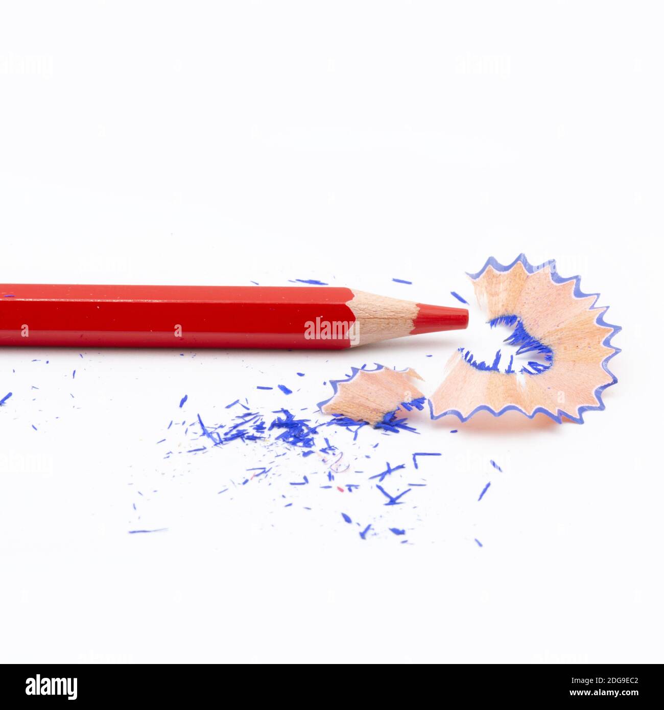 In the white background the color of transformation pencil Stock Photo ...