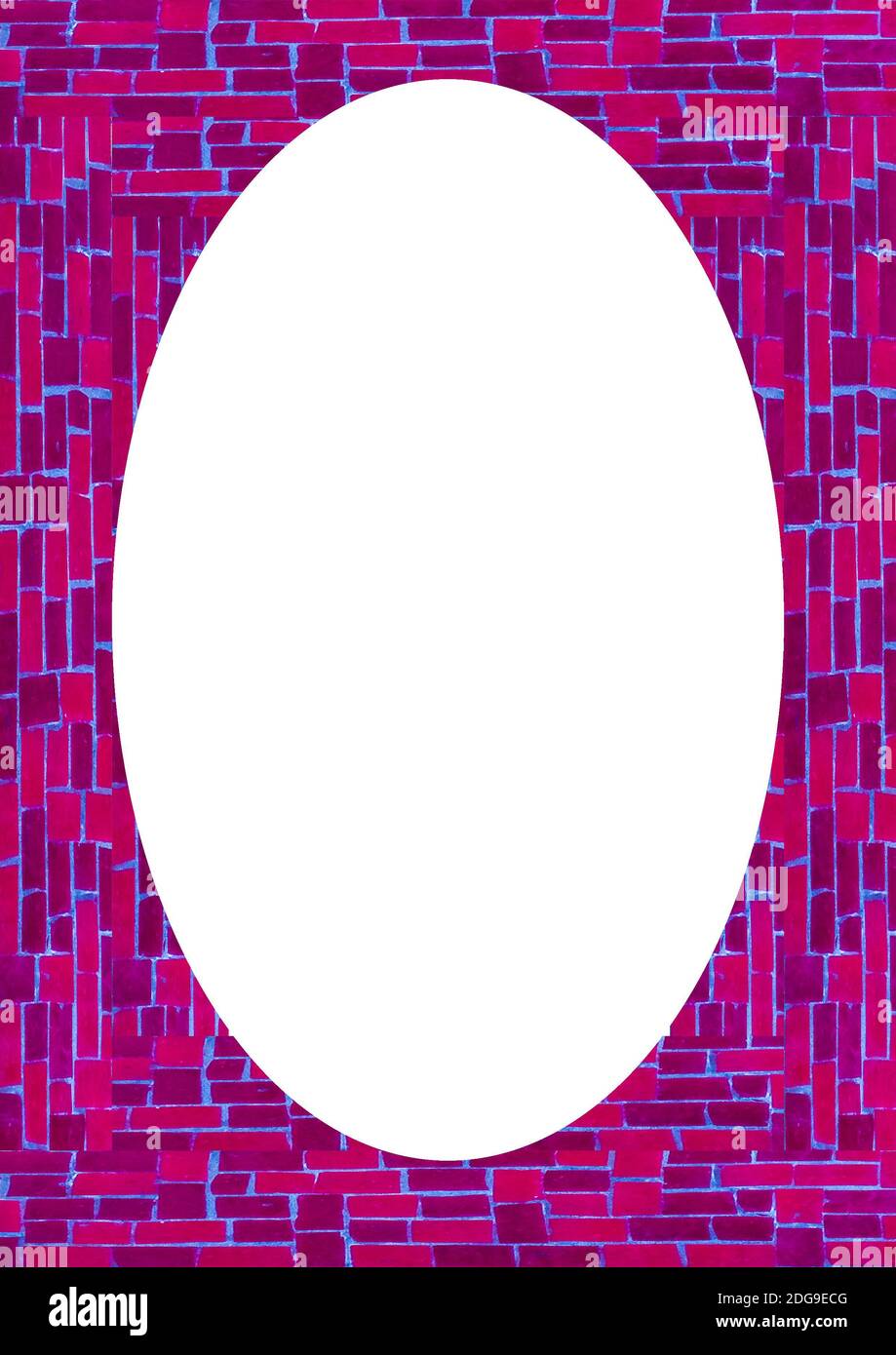 Circle Frame Background with Decorated Borders Stock Photo - Alamy