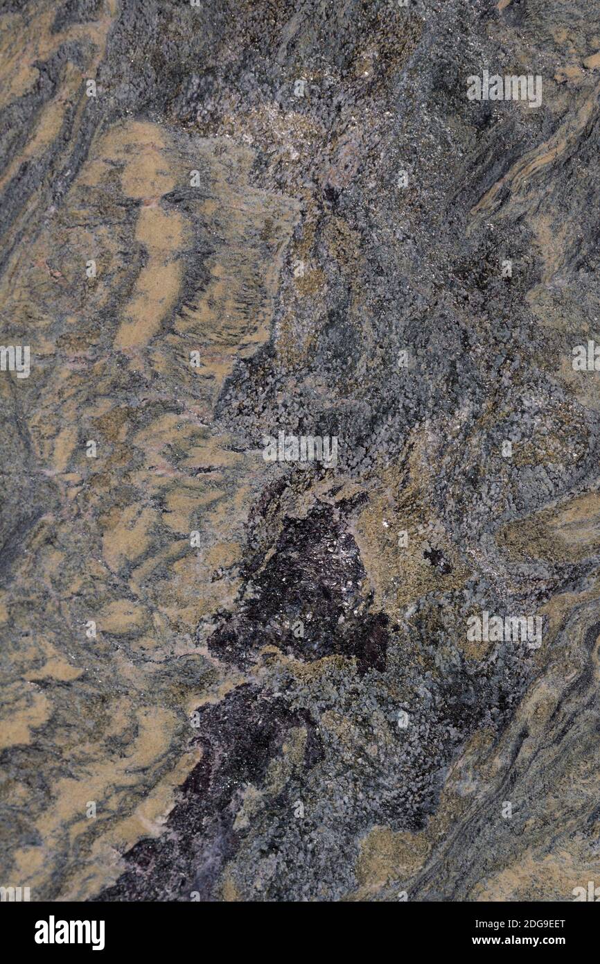 Greenschist, metamorphic rock Stock Photo - Alamy