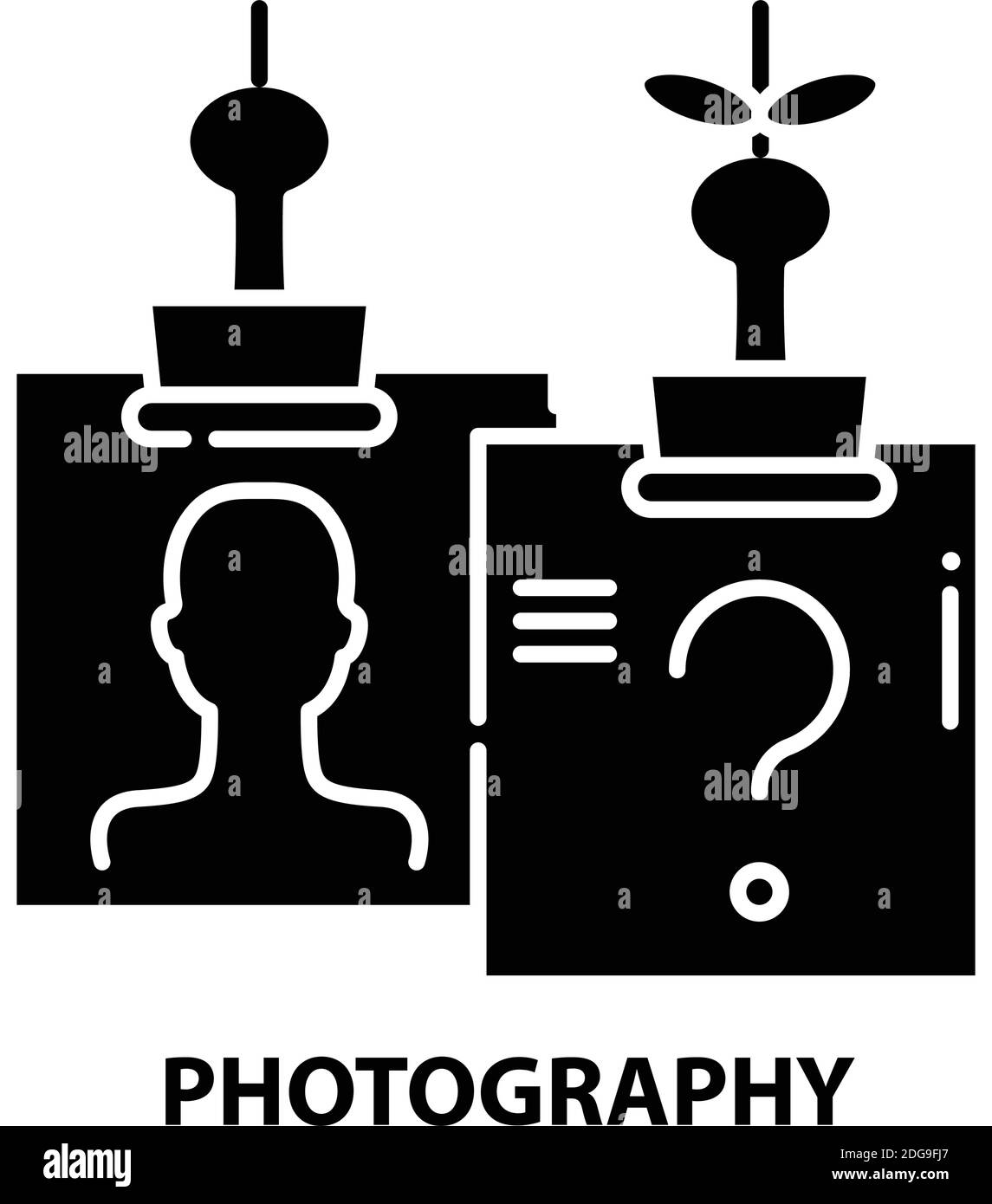photography symbol icon, black vector sign with editable strokes ...