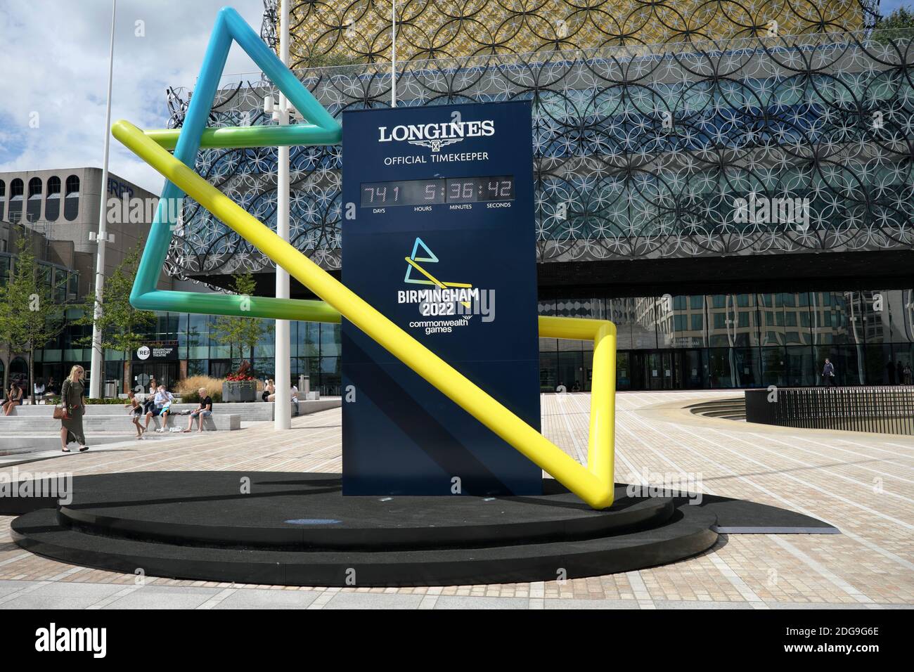 2022 Commonwealth Games Countdown Clock Outside New Birmingham Library ...