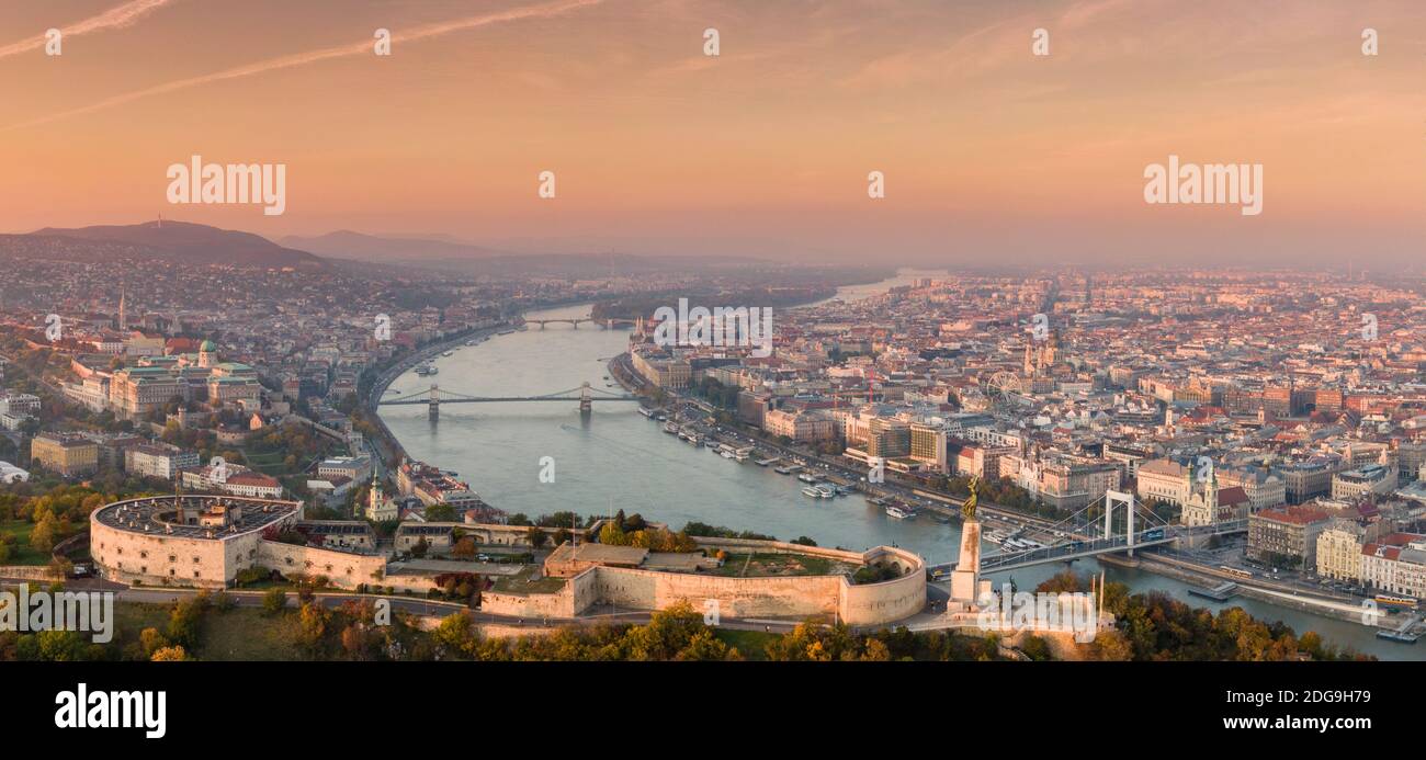 aerial view of Citadella Budapest Stock Photo - Alamy
