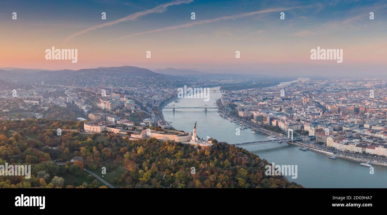 aerial view of Citadella Budapest Stock Photo - Alamy
