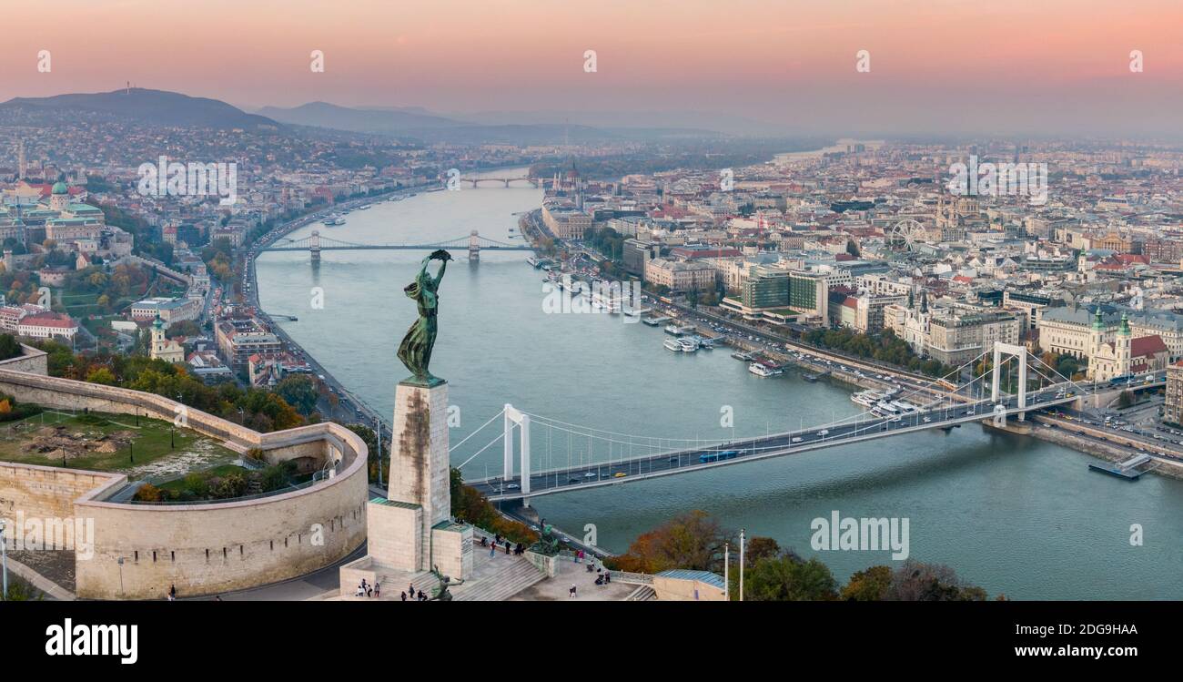 aerial view of Citadella Budapest Stock Photo - Alamy