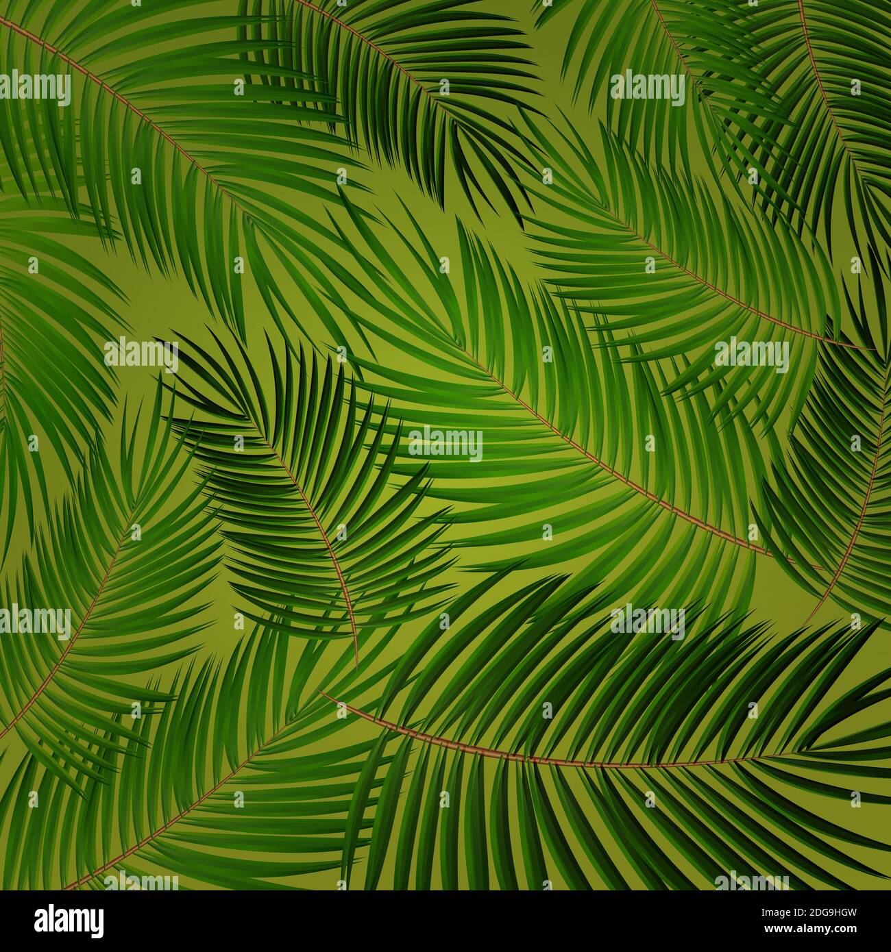 Palm Leaf . Seamless pattern. Background Illustration Stock Photo - Alamy