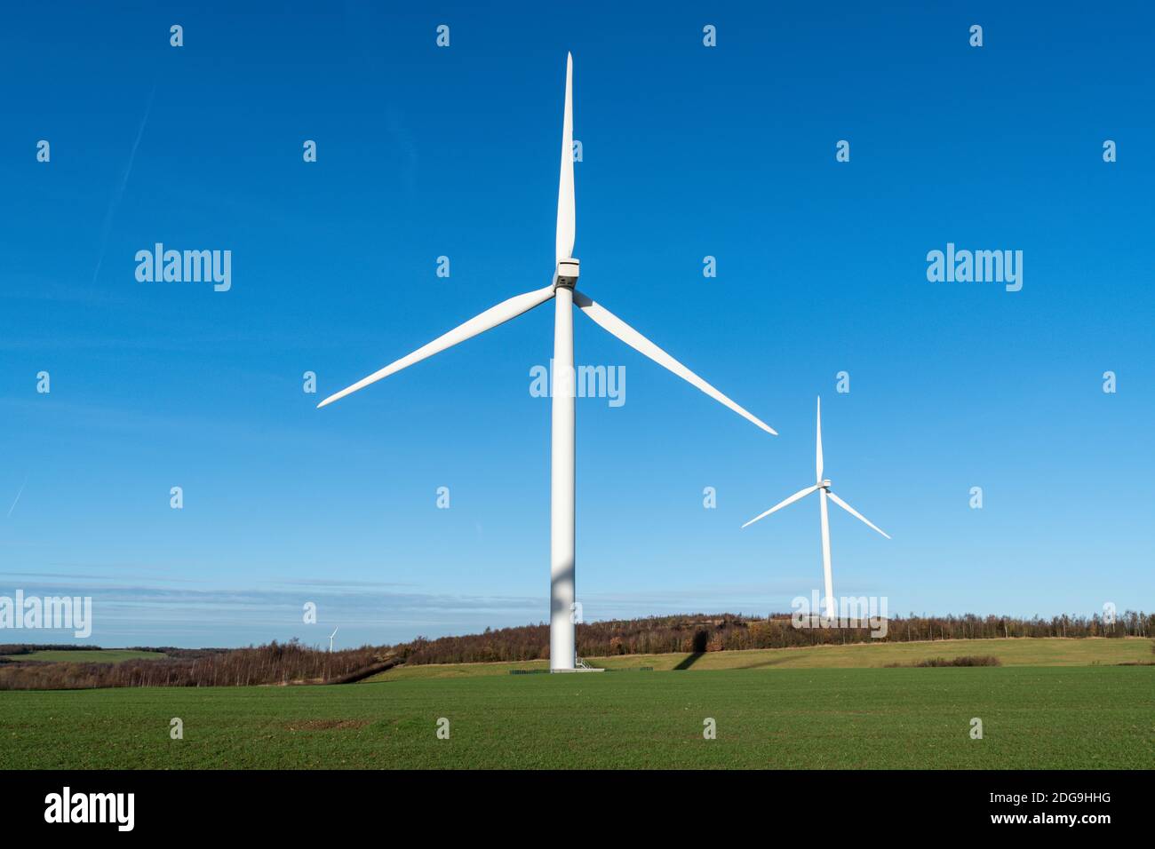 Park Springs Wind farm near Grimethorpe Nature Reserve Stock Photo - Alamy