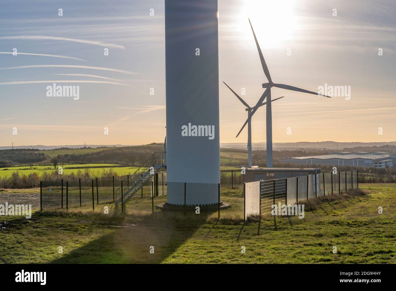 Park Springs Wind farm near Grimethorpe Nature Reserve Stock Photo - Alamy