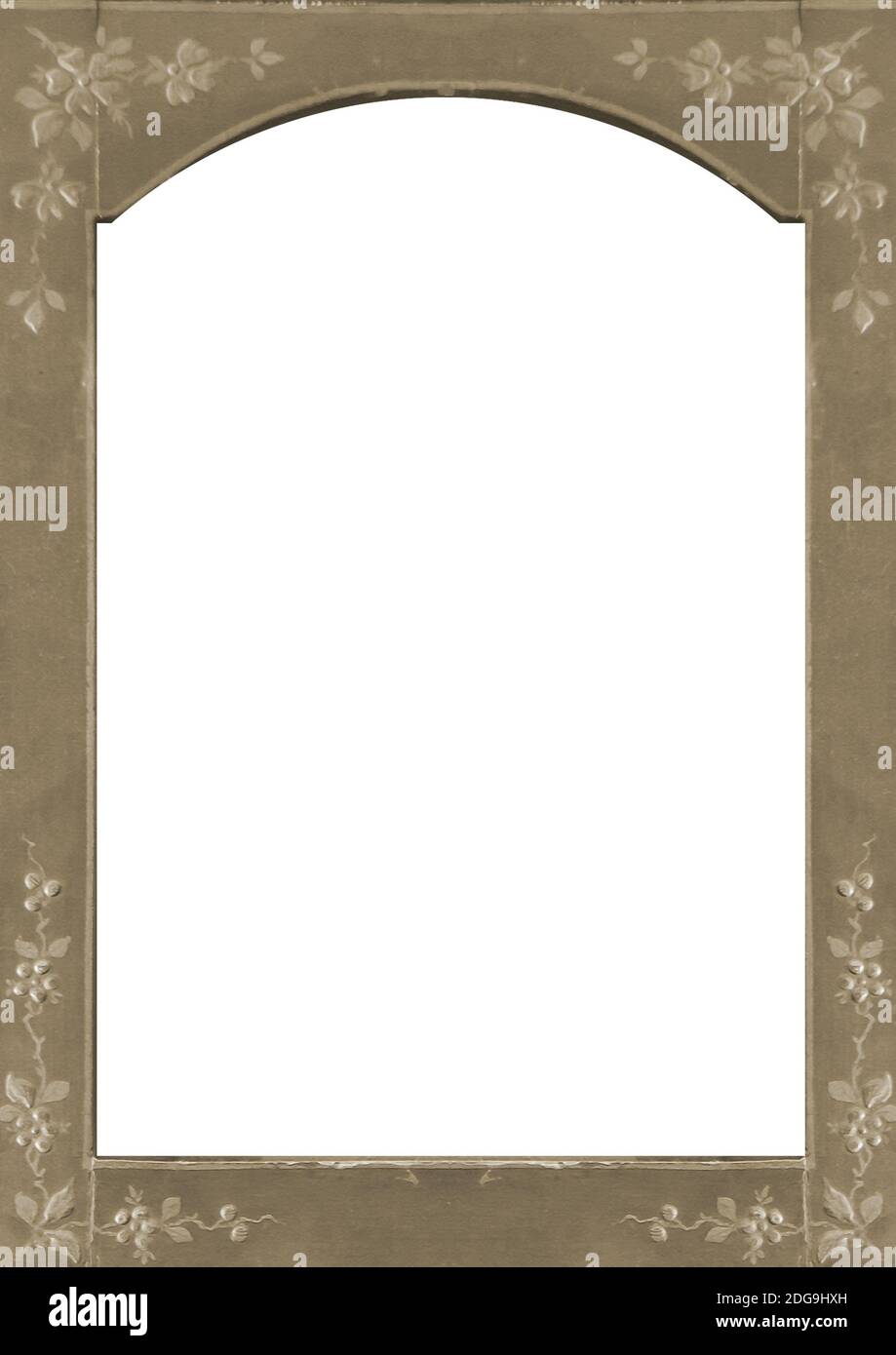 Vintage Style White Frame Stock Photo - Alamy