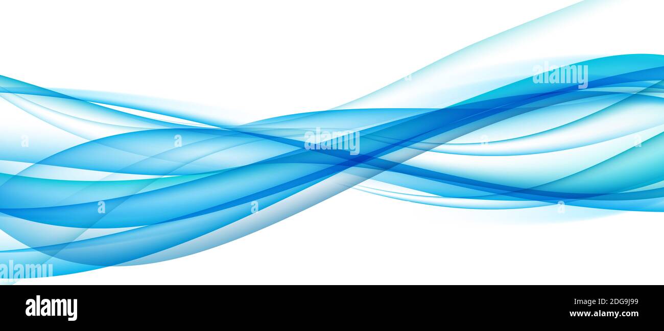Abstract Blue Wave on Background. Illustration Stock Photo - Alamy