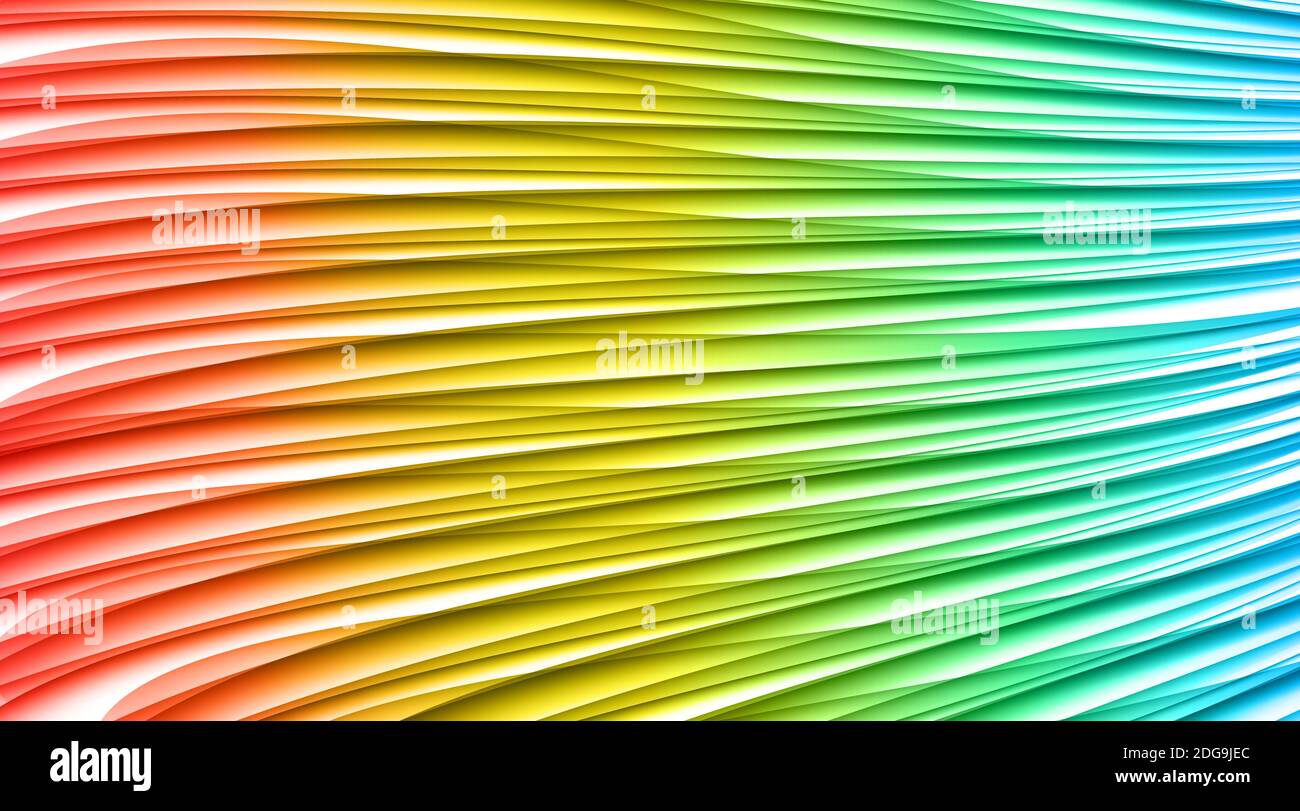 Abstract Colored Wave on Background. Illustration Stock Photo - Alamy