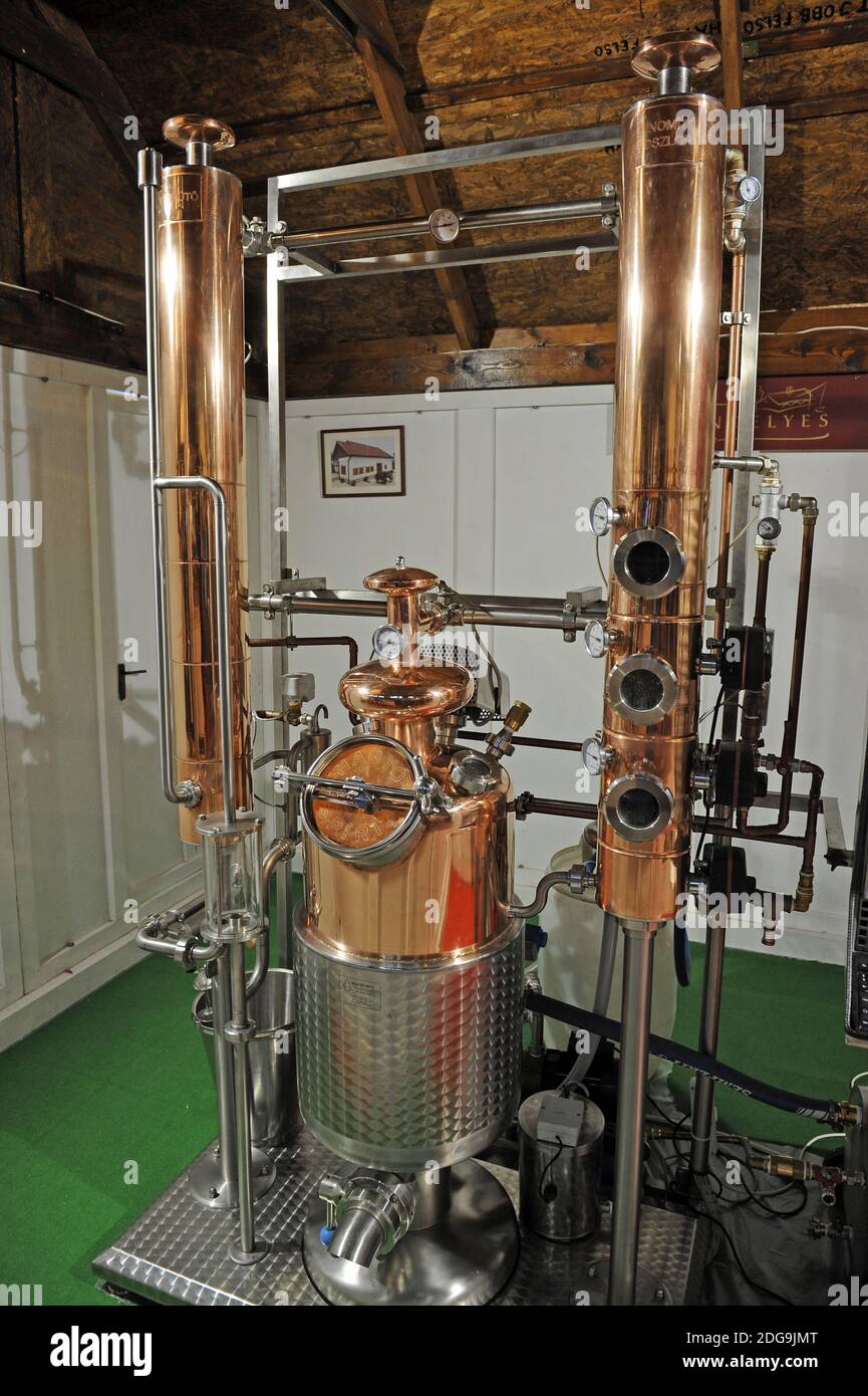 Destille zum Brennen von Palinka Obstbraenden ind Ungarn und Österreich ...