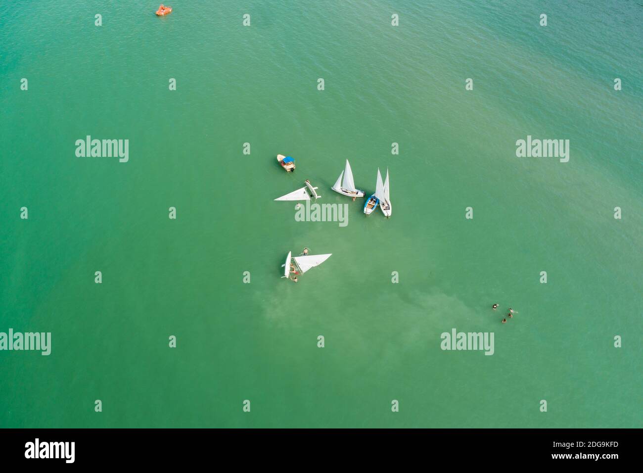sailing boats in Lake Balaton Stock Photo - Alamy