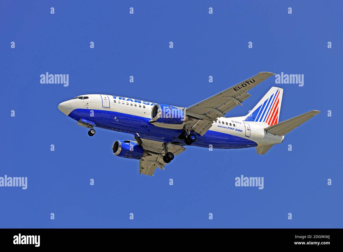 Boeing 737-500 der Transair Stock Photo - Alamy