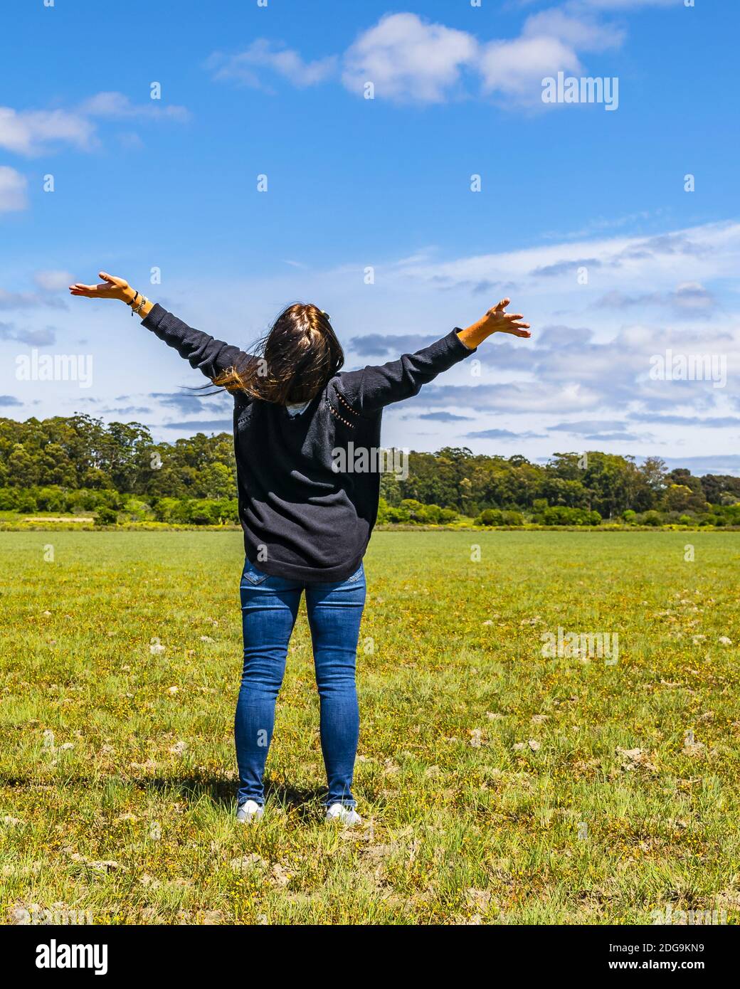 Nature concept back view hi-res stock photography and images - Alamy