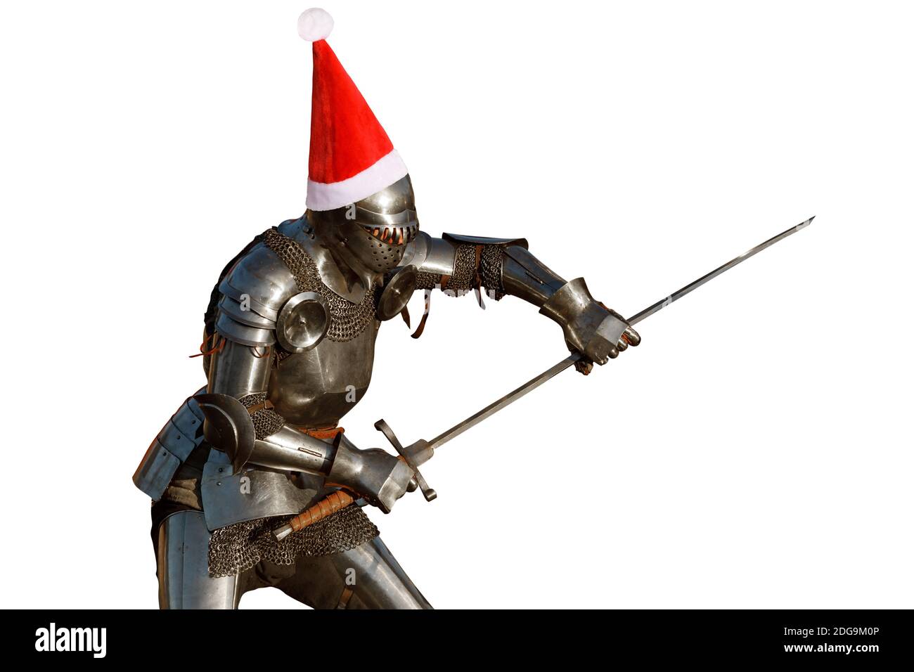 european knight in armor isolated on white Stock Photo - Alamy