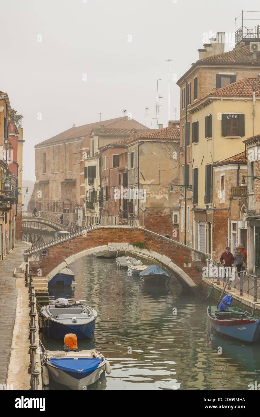 Small Channel Scene, Venice, Italy Stock Photo - Alamy
