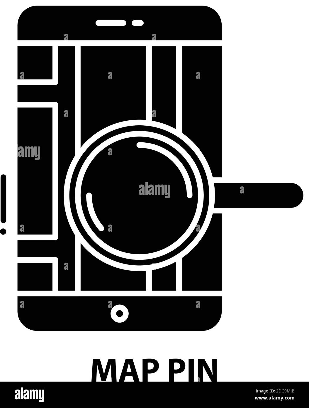 Circle red sign map Black and White Stock Photos & Images - Alamy