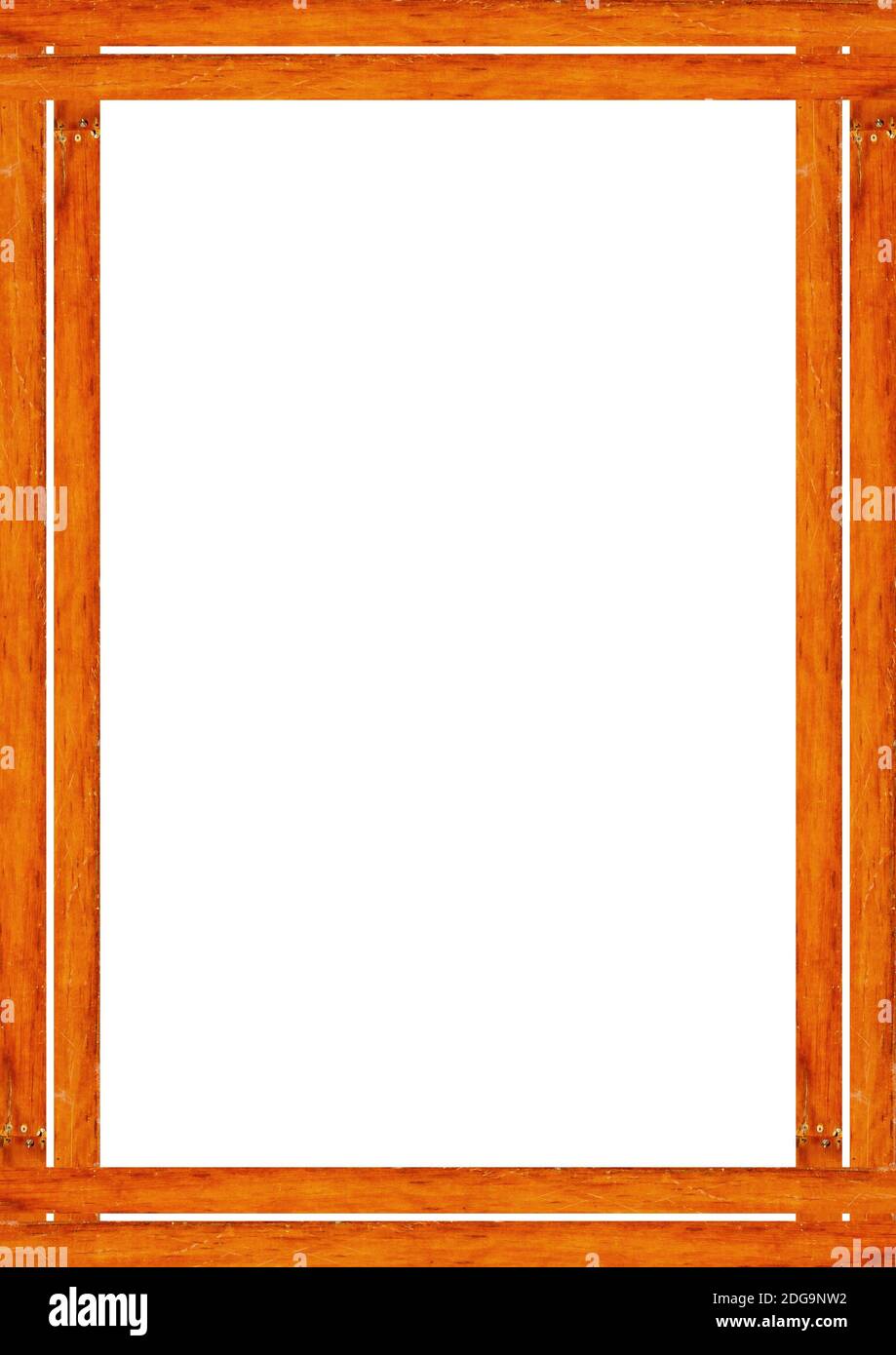 Wooden Edges Blank Portrait Frame Stock Photo - Alamy