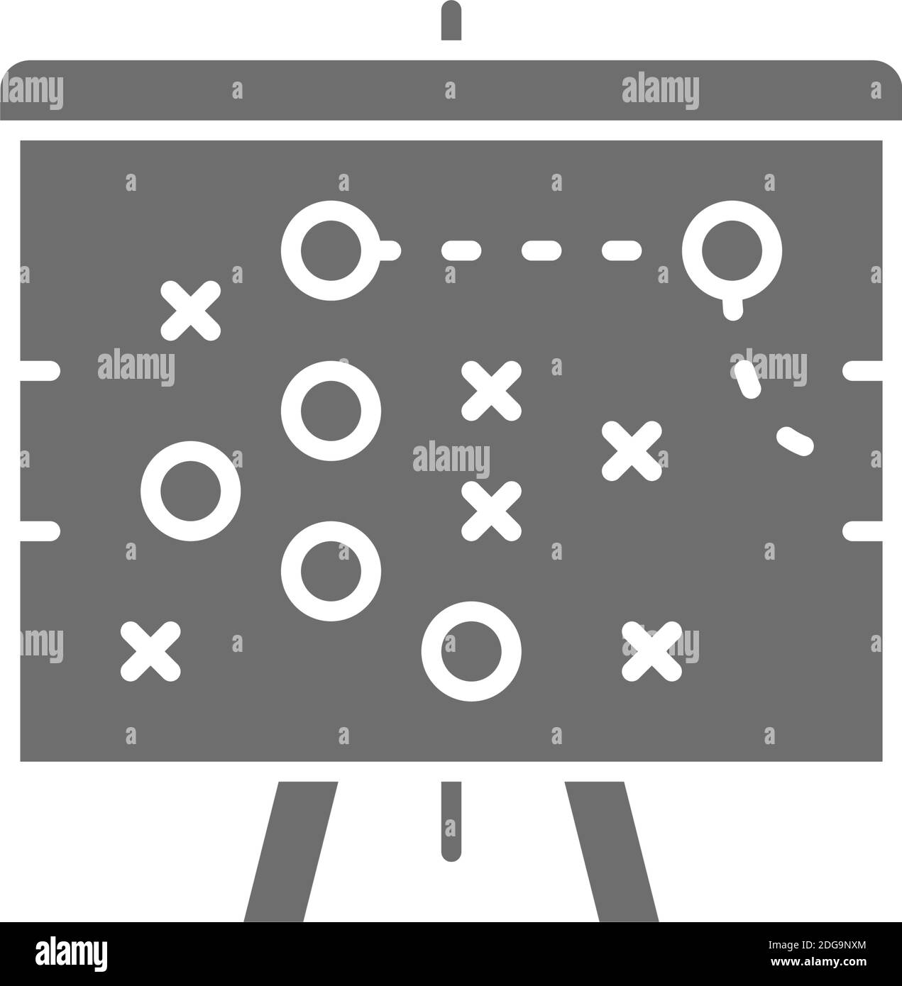 Football game plan scheme, tactic grey icon Stock Vector Image & Art ...