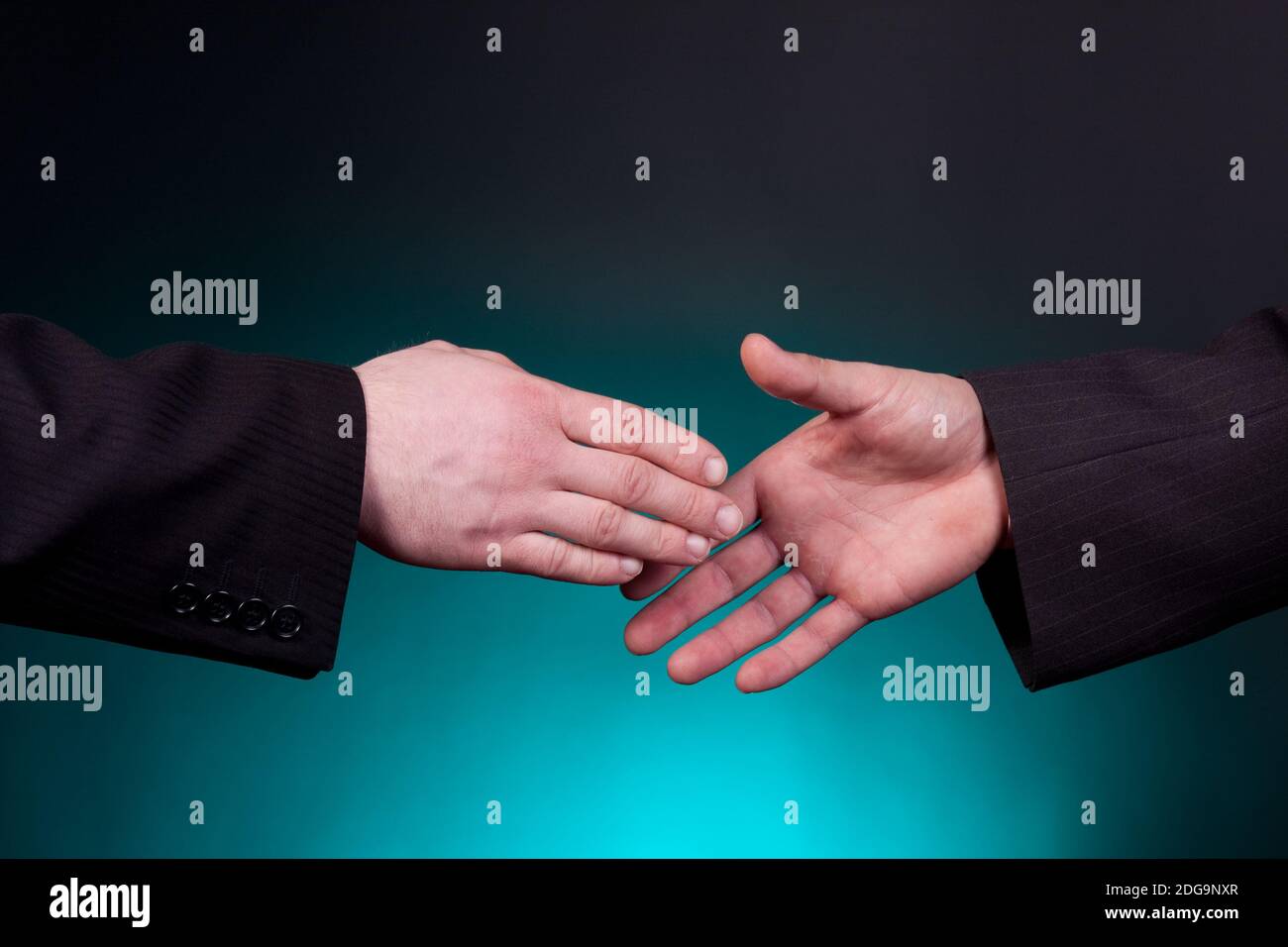 two businessman ready to handshake Stock Photo - Alamy