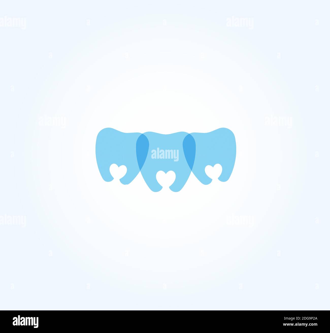 Tooth silhouette with braces and invisalign. Heart in tooth negative ...