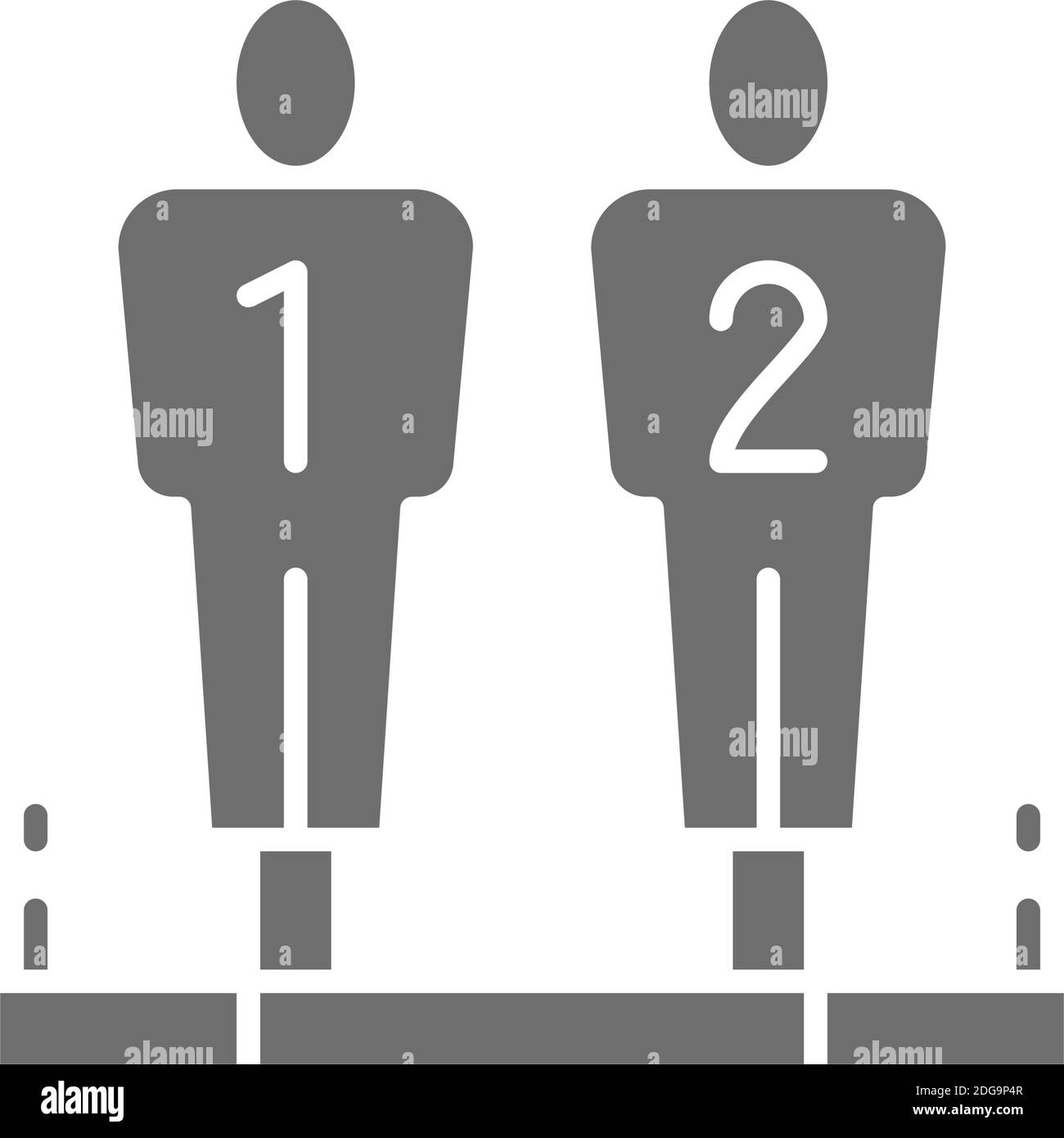 Football tackling dummies, game equipment grey icon Stock Vector Image ...